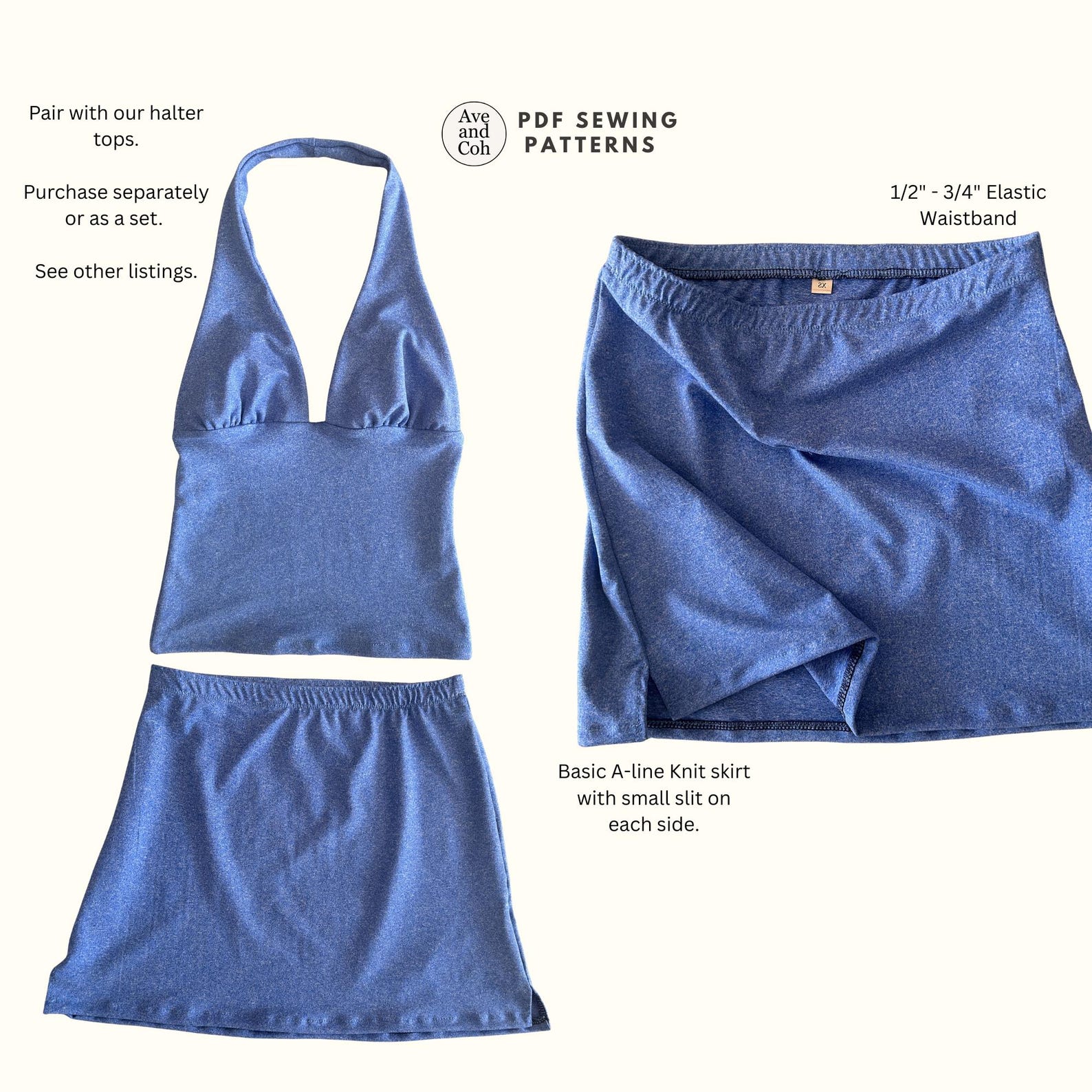 Summer Halter Top PDF Sewing Pattern for Women - Etsy