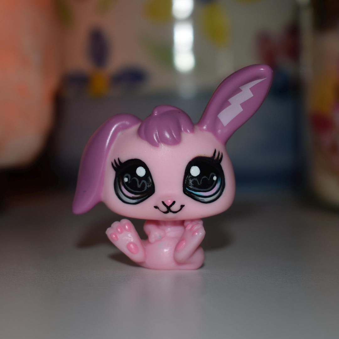 Ooak Lps Eye Repaint Hand Painted Bunny - Etsy
