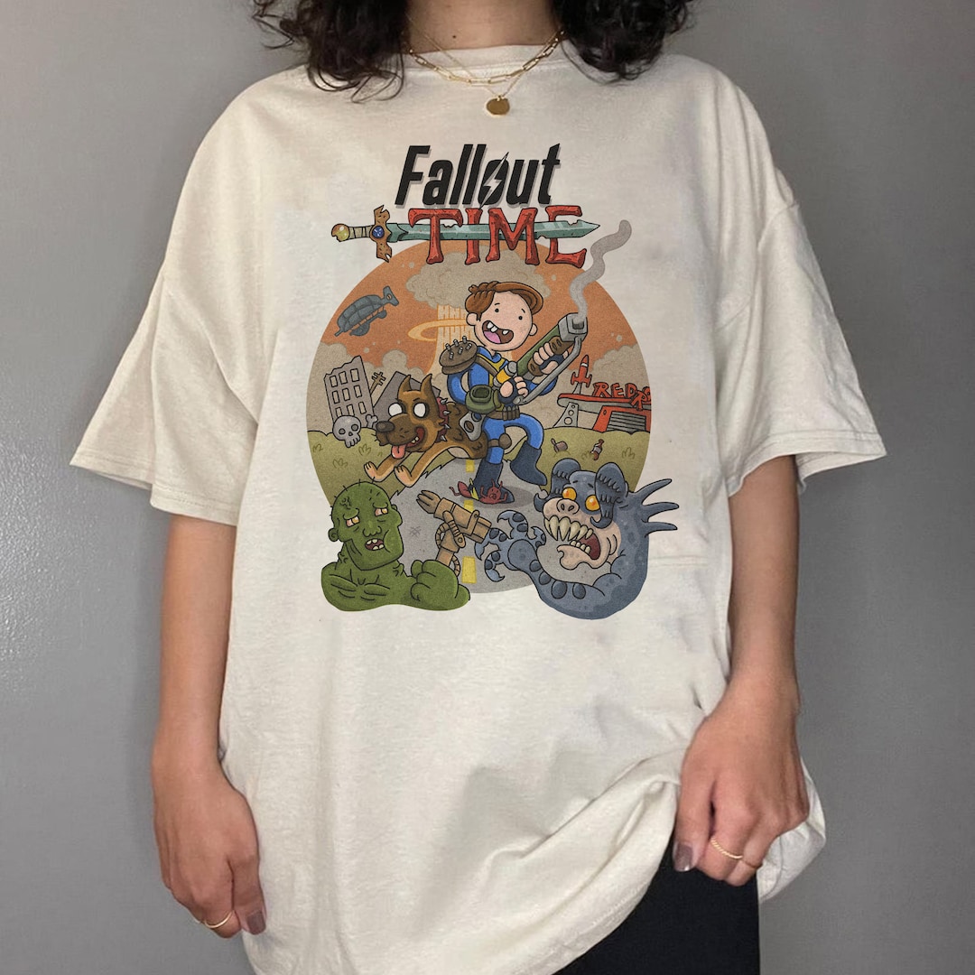 Fallout X Adventure Time Shirt, Vault Tec Boy Shirt, Nuka Cola Vintage ...