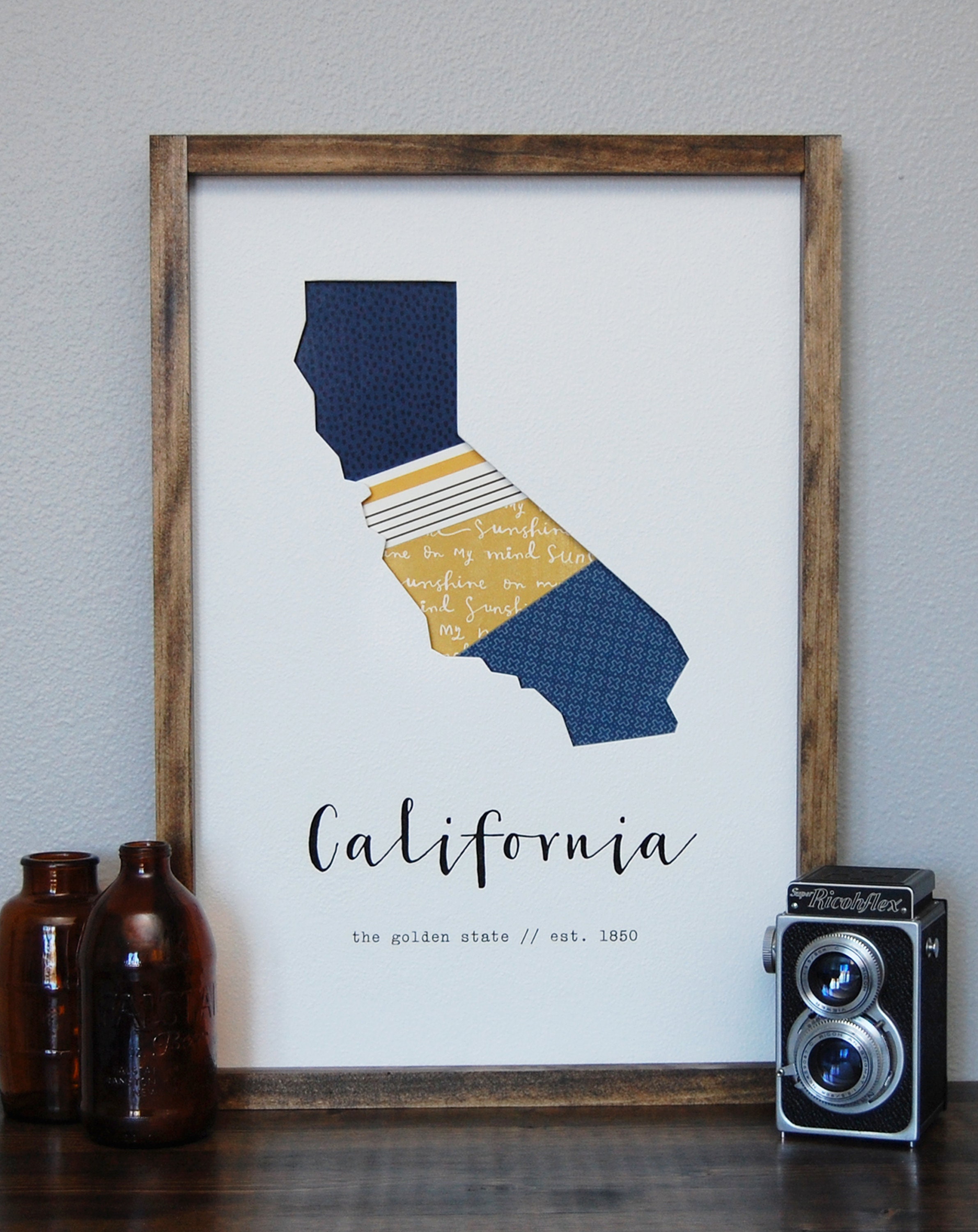 Handcrafted California Sign - Etsy