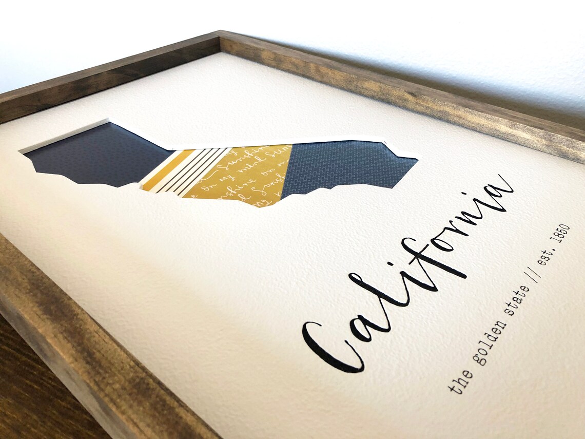 Handcrafted California Sign - Etsy