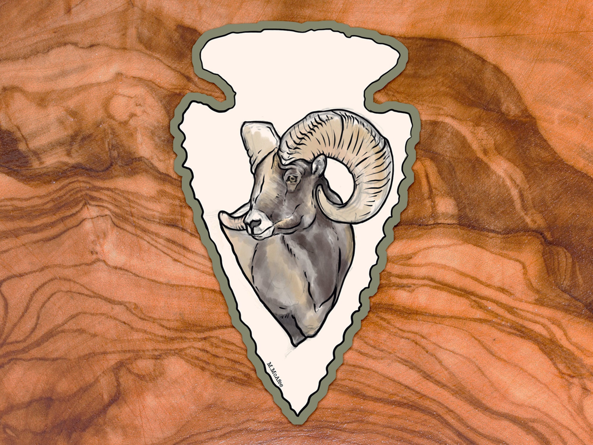 Bighorn Sheep Sticker Wildlife Sticker Sheep Sticker | Etsy