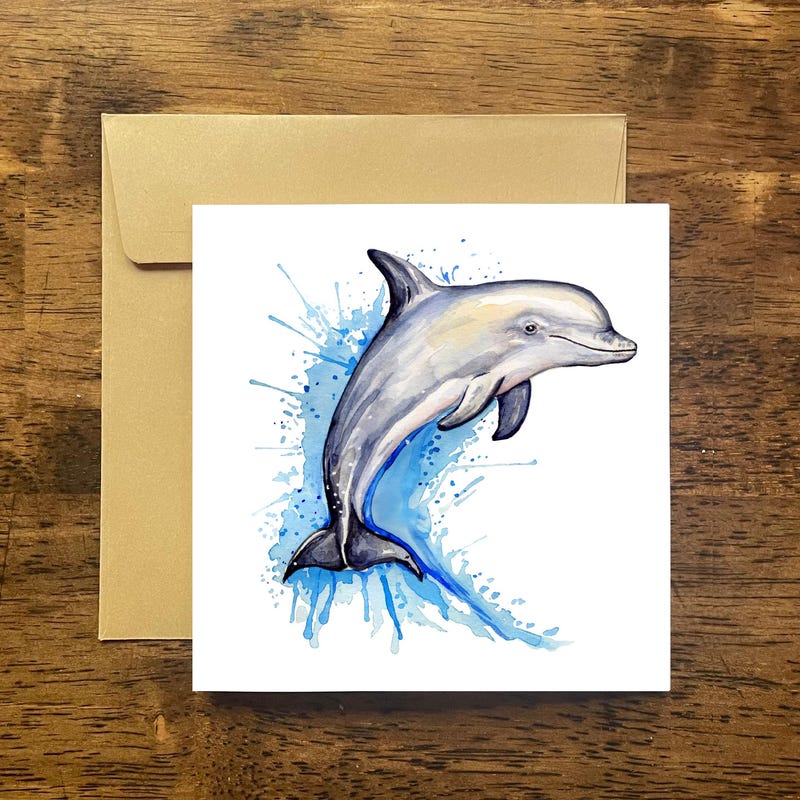 Dolphin Greeting Cards - Etsy