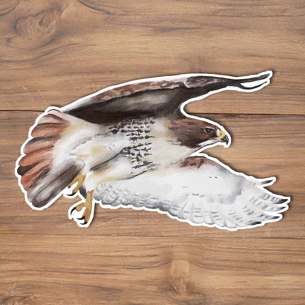Vinyl Red Tailed Hawk Decal - Etsy
