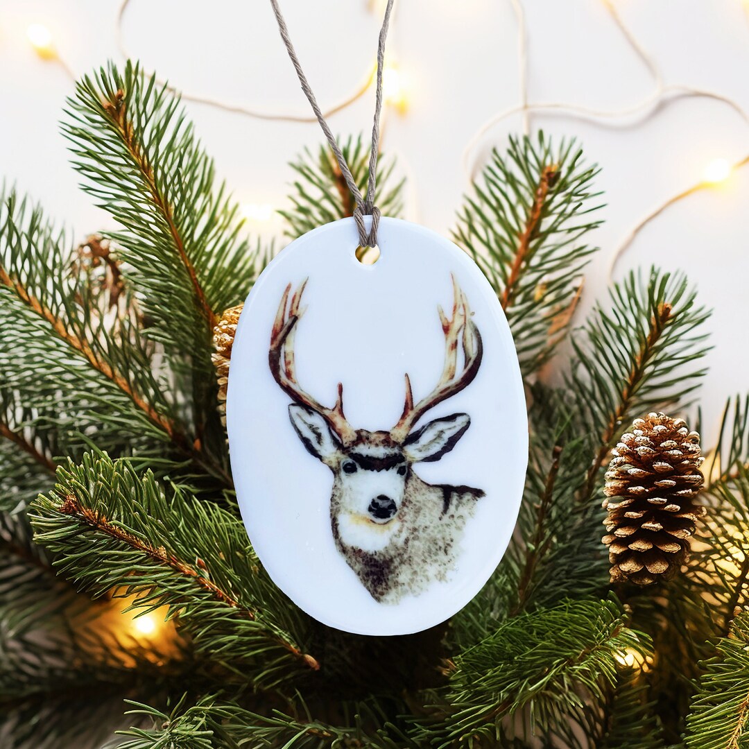 Mule Deer Ornament Mule Deer Christmas Ornament Wildlife - Etsy