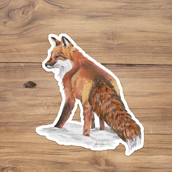 Red Fox Sticker - Etsy