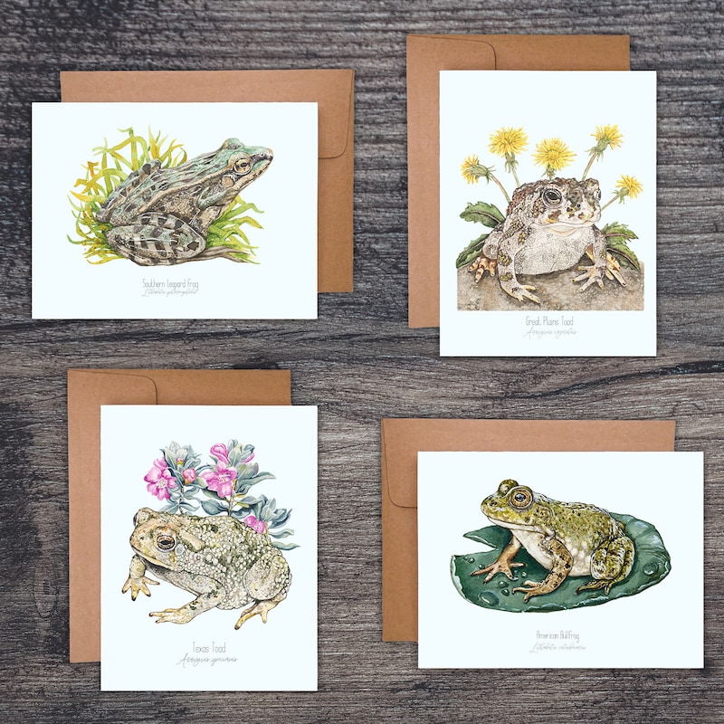 Frog Card - Etsy