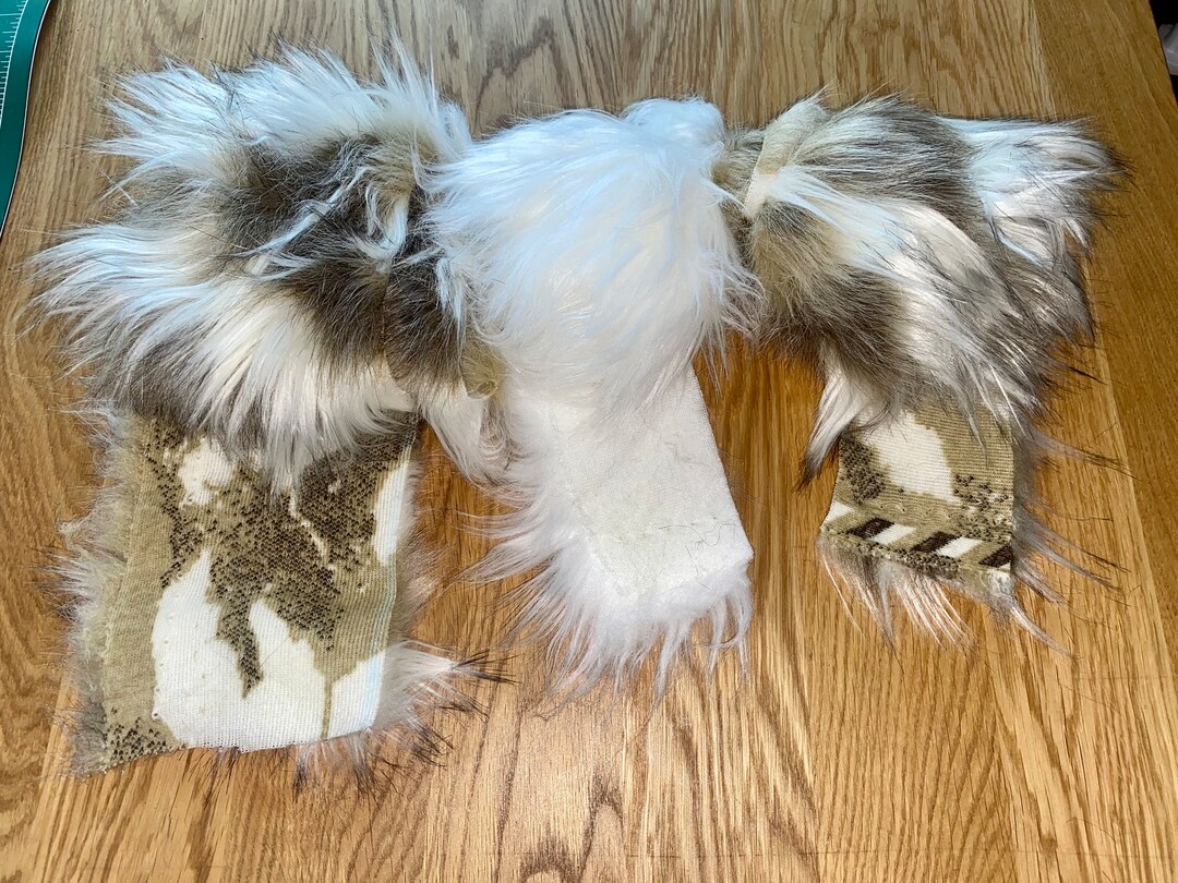 Fur Trim Fabric craft Project faux Fur Pre Cut by the Yard - Etsy