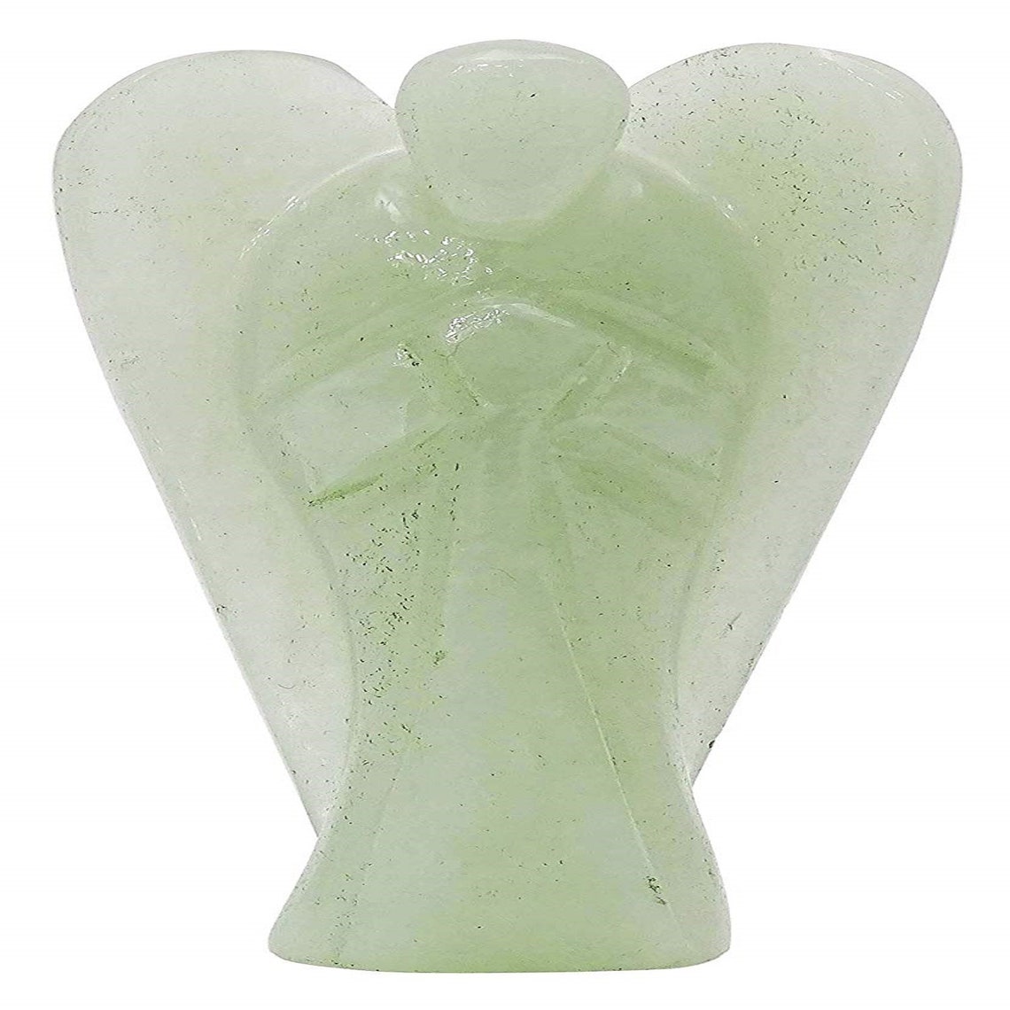 Prehnite Stone Hand Carved Angel Metaphysical Spiritual | Etsy