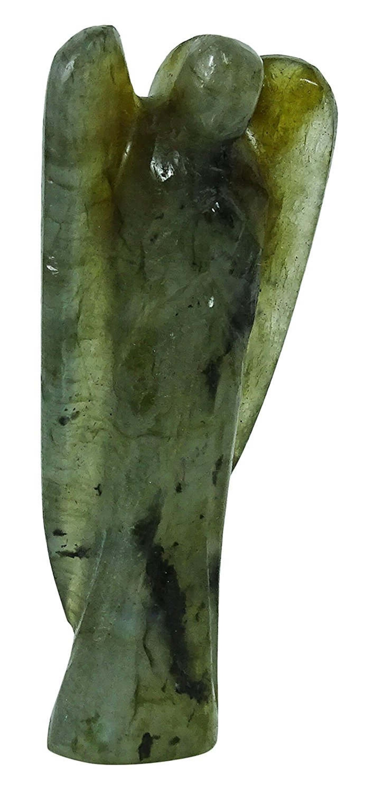 Labradorite Stone Carved Angel Psychic Guardian Spiritual | Etsy