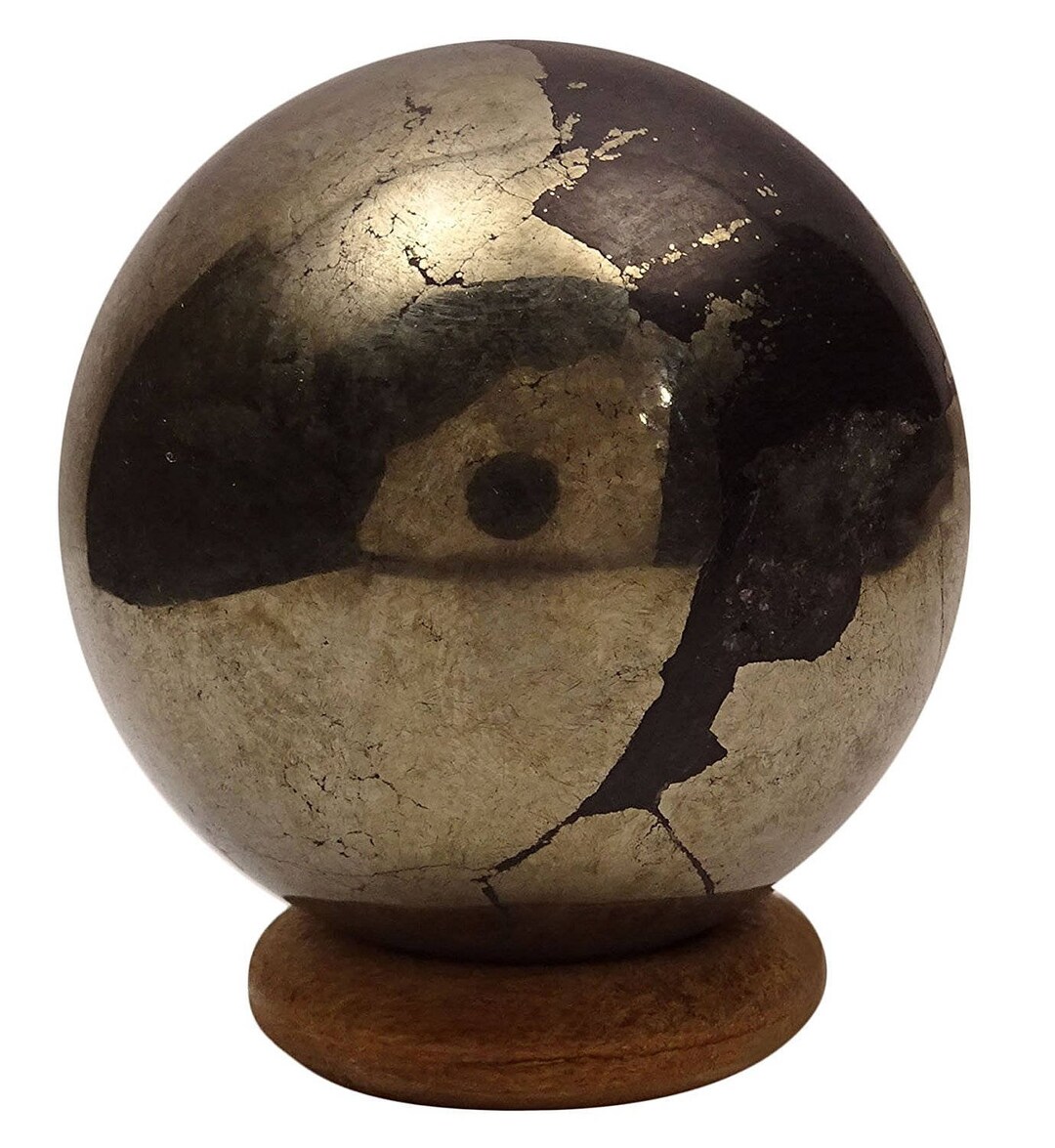 Pyrite Stone Sphere Ball Energy Balancing Natural Gemstone - Etsy