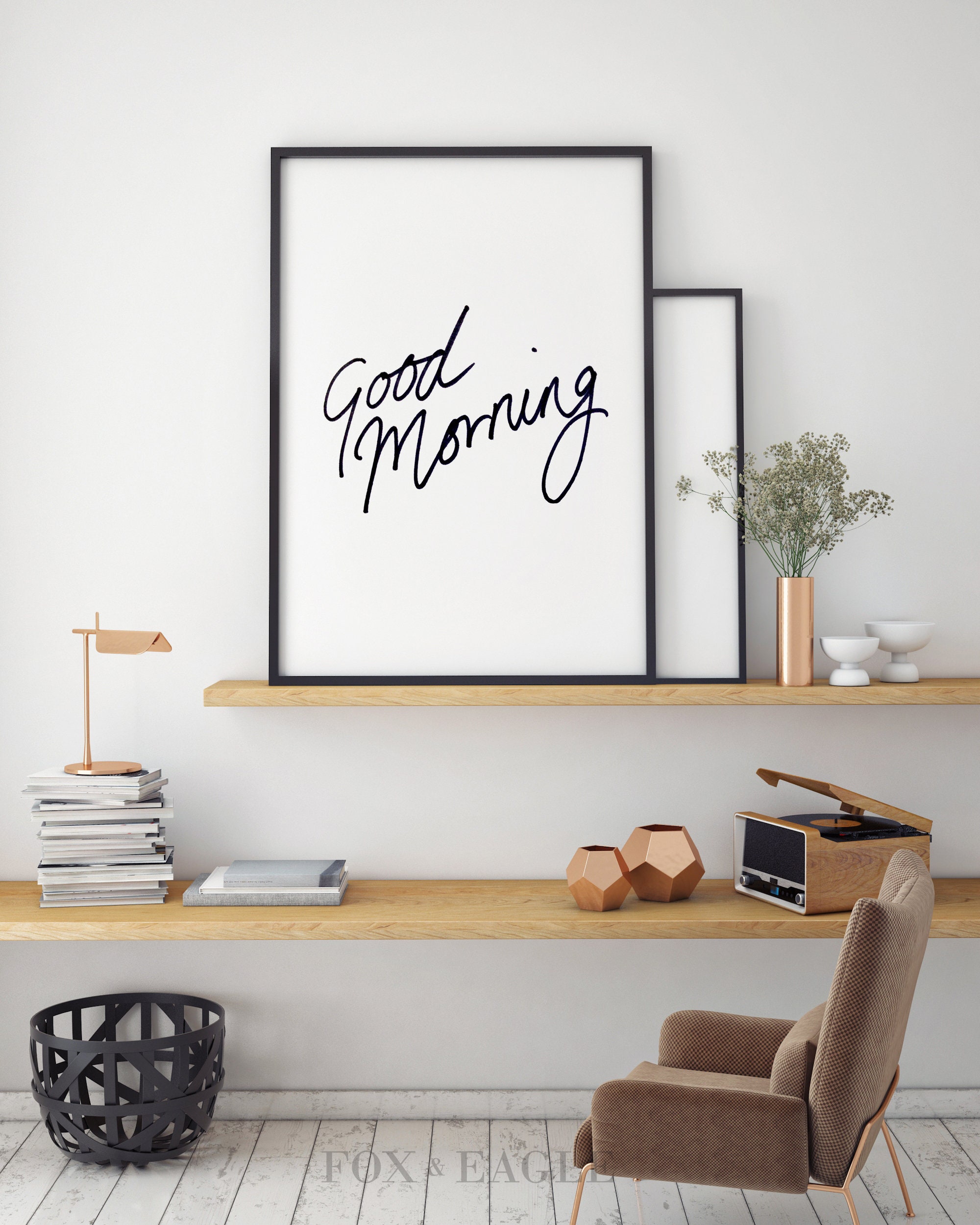 Printable Wall Art: Good Morning Minimalist Decor Home - Etsy