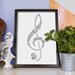 Music Teacher Gift: Treble Clef Art Print | Classical Music Word Art ...