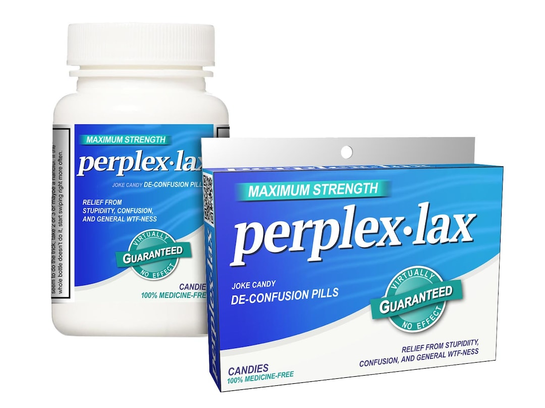 Milestone Birthday Gift: Perplex-lax Box or Bottle! Gag Gift for Newly ...