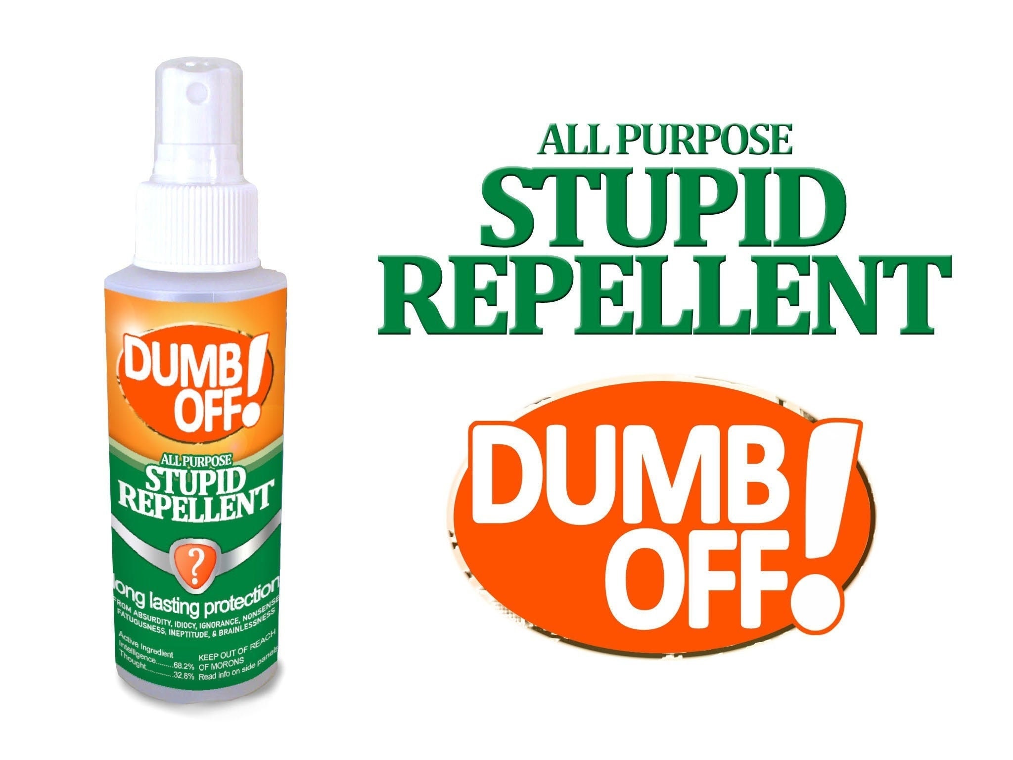 Stupid Repellent: Dumb Off Funny Gag Gift Teacher Gift Back - Etsy