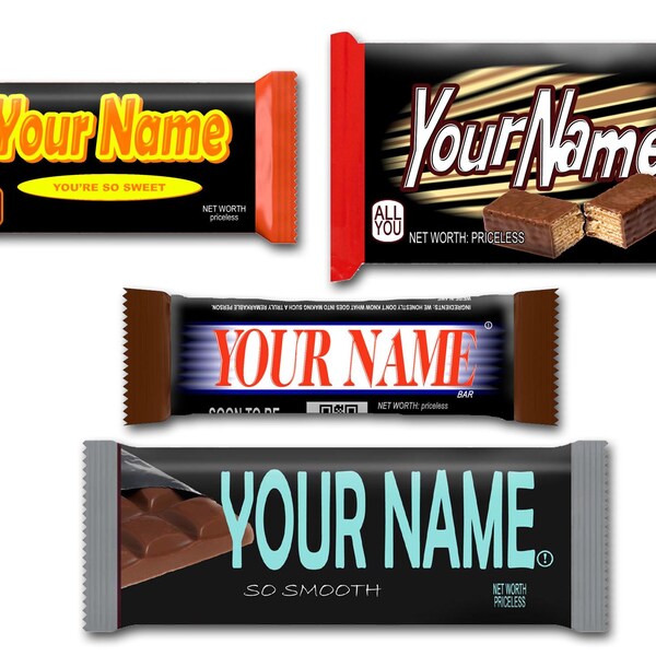 Custom Candy Wrappers - Etsy