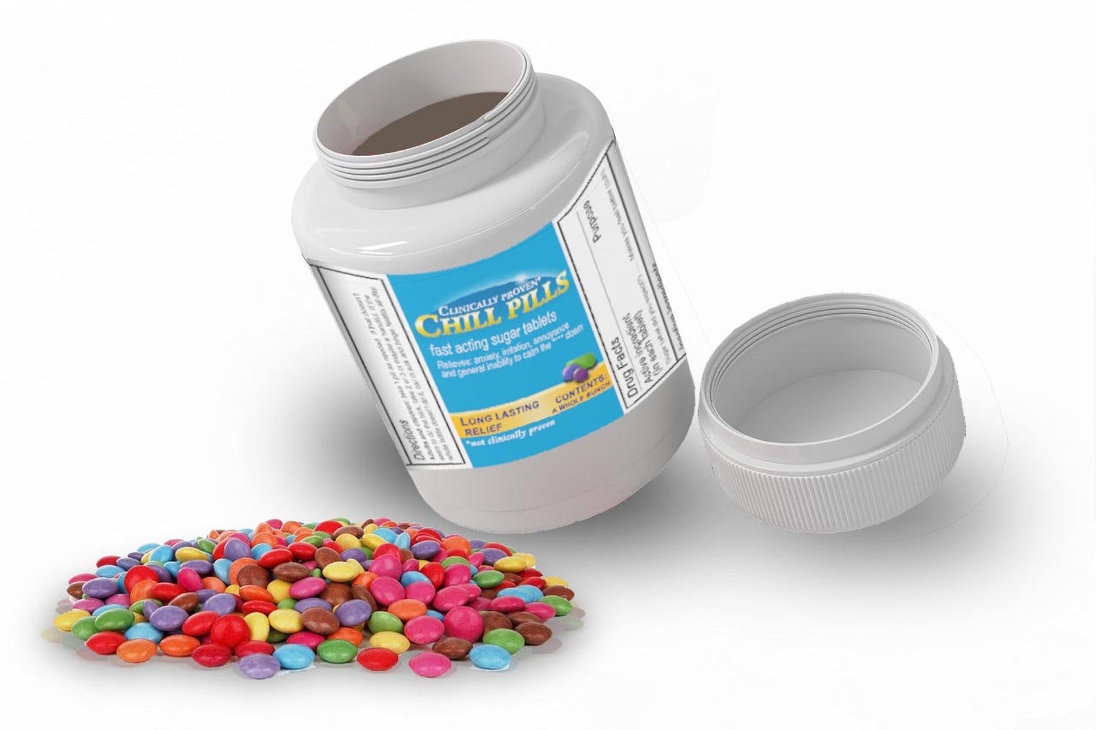 Chill Pills Pill Bottle Label Printable DIY Gag Gift Candy | Etsy