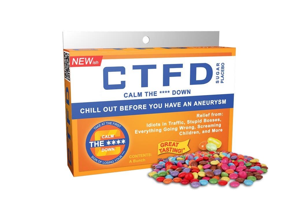 Gag Gift: CTFD Pill Box Calm the F Down Download & - Etsy