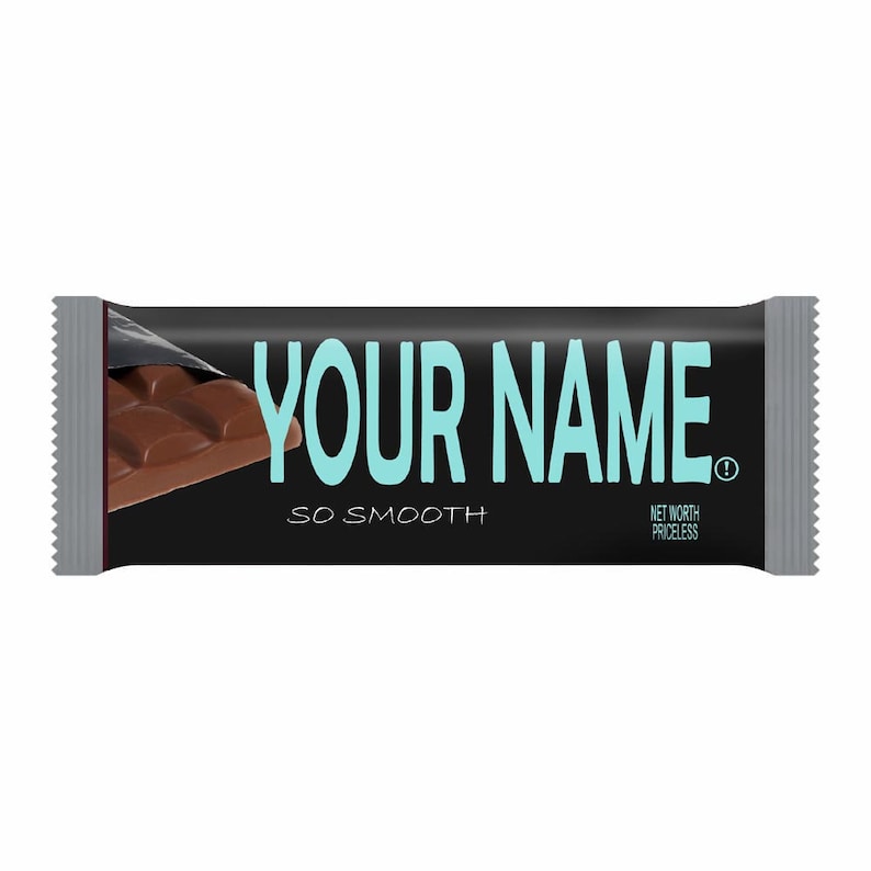 Personalized Candy Bar Wrapper Set for Download & Print - Four Styles ...