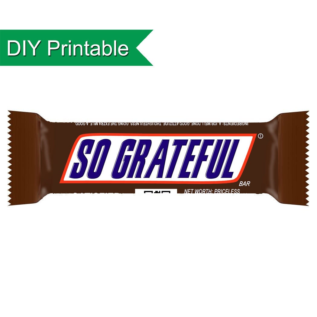 Snickers Wrapper Template