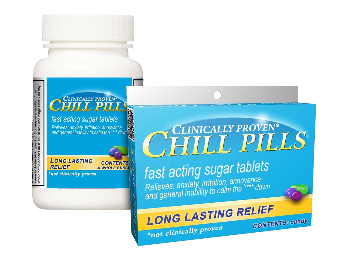 Chill Pills Candy Box or Bottle Mental Health Gag Gift - Etsy