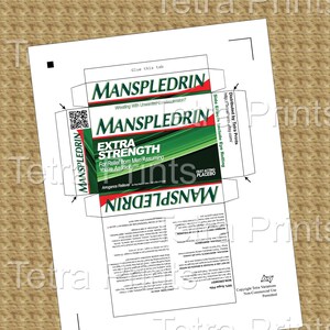 Metoo Gift: Manspledrin Candy Box- Printable DIY Gag Gift Mansplaining ...