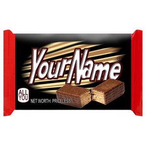 Personalized Candy Bar Wrapper Set for Download & Print - Four Styles ...