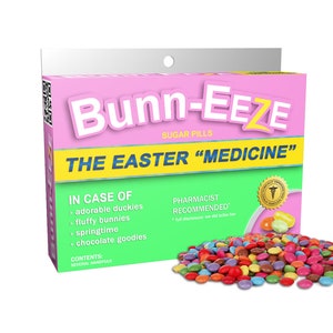 Easter Candy Box or Bottle: Bunn-eeze Gag Gift! Easter Bunny Favor for ...