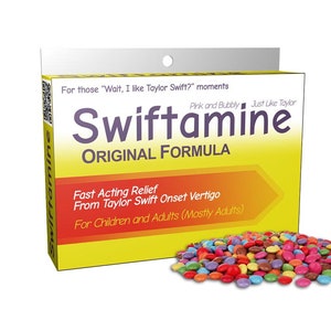 Taylor Swift Gift: Swiftamine Candy Box or Bottle | Shake It off Gift ...