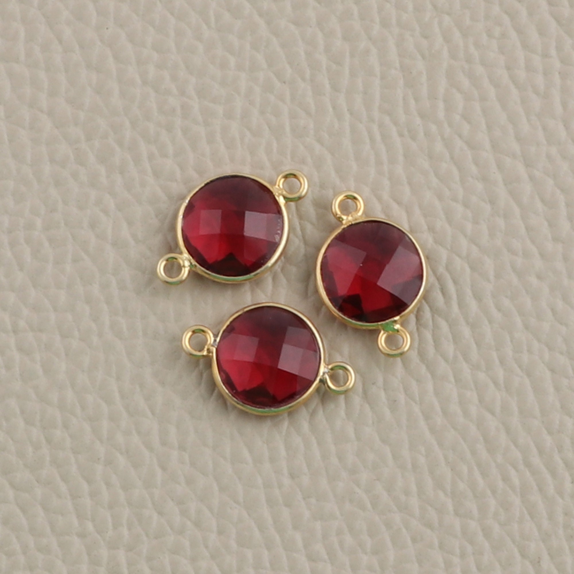 Findings Jewelry Making & Beading Checker Cut Round Connectors Handmade ...