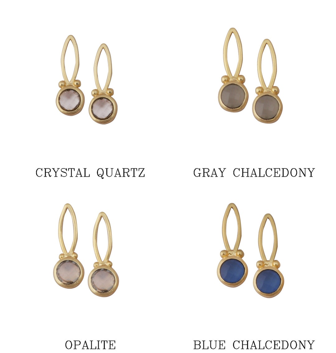 Hydro Crystal Quartzcharm Round Shape Connector Pair - Etsy