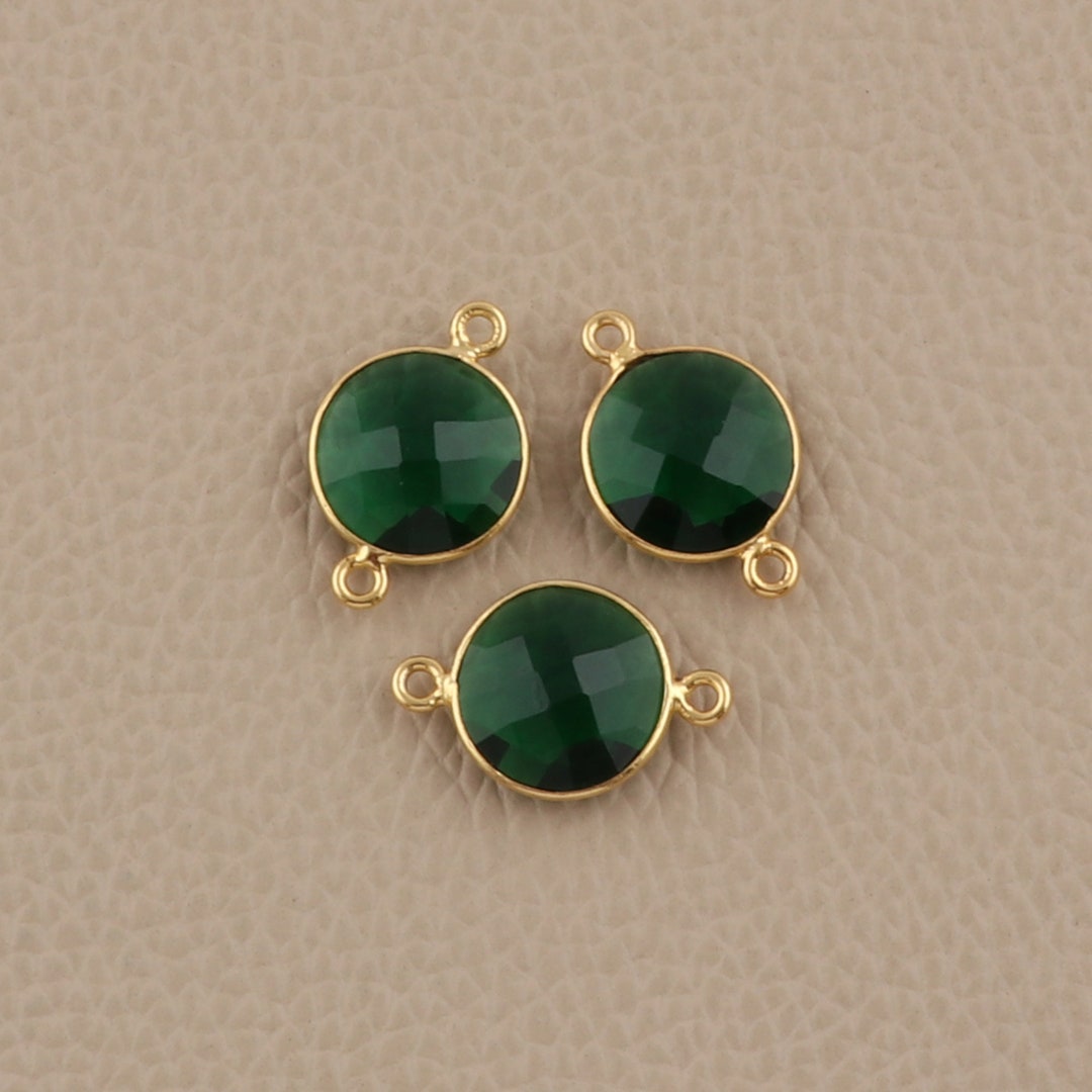 Checker Gem Links Round Connectors Handmade Linking Station - Etsy
