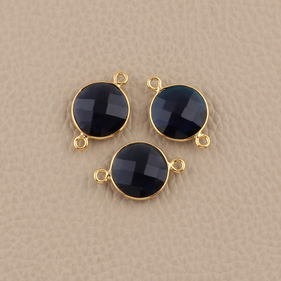 Handmade Linking Station Bezels 18k Gold Egde Bezel Connector Iolite ...