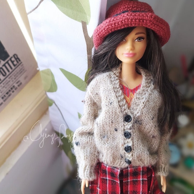 1/6 Scale Doll Cardigan - Etsy UK