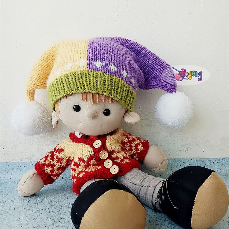 KNITTING PATTERN Court Jester Hat Baby Children Adult Size - Etsy