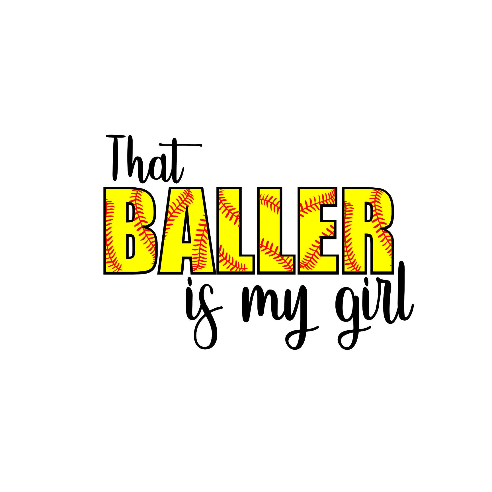 Baller - Softball Svg - Softball Svg Files - Svg File - Svg Files ...