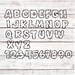 Doodle Font Blank Block Letter Font Entire Alphabet Transparent ...