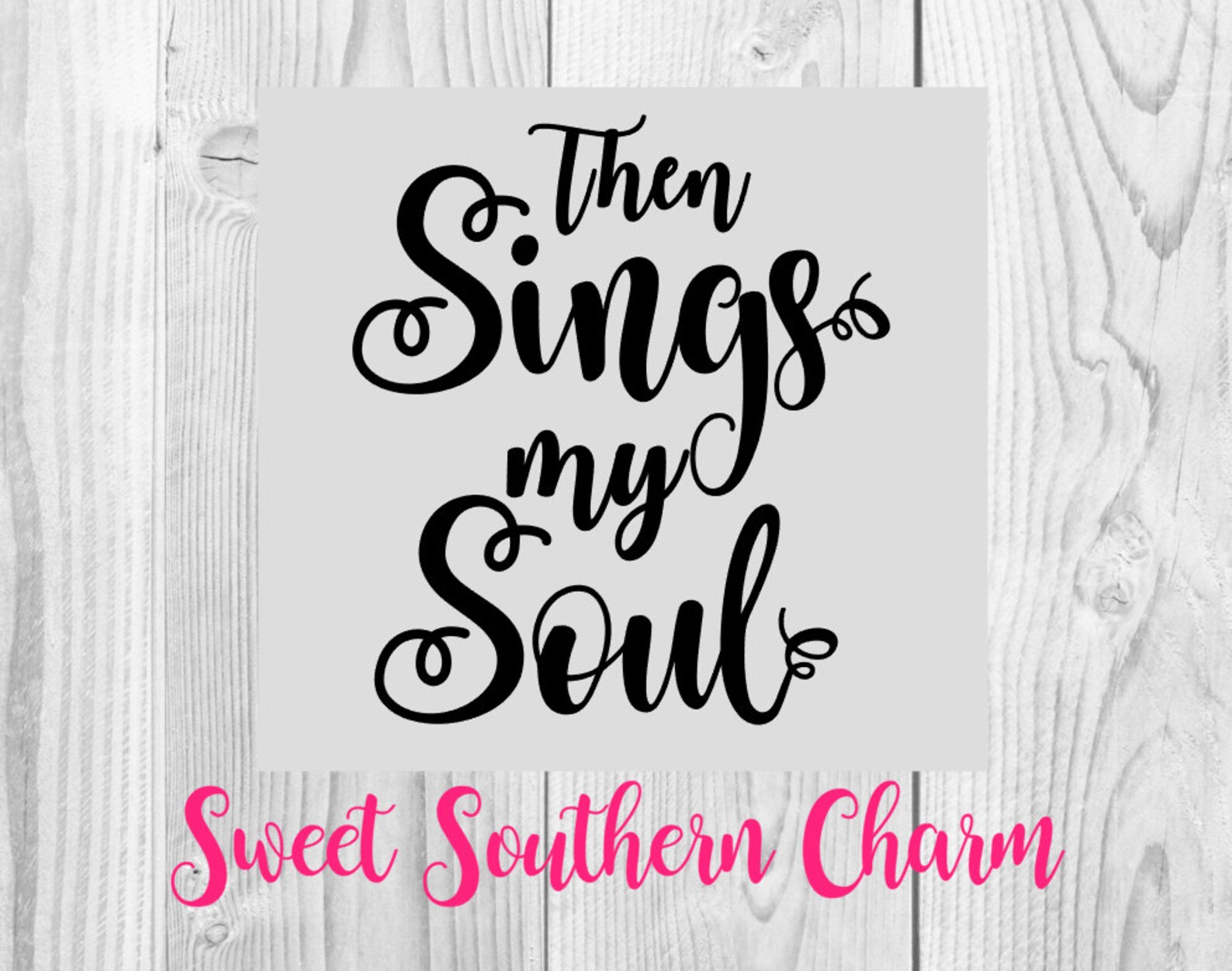 Then Sings My Soul Svg Lyrics Svg Christian Lyrics Svg | Etsy