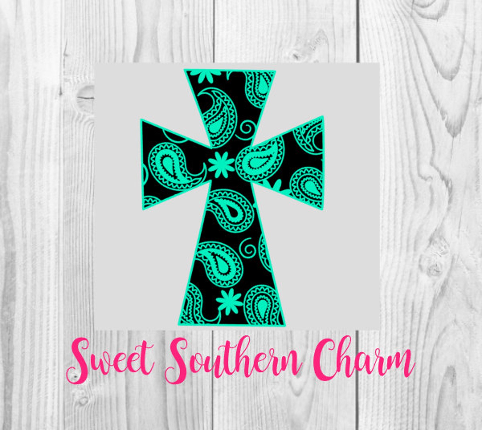 Paisley Cross SVG - SVG File - SVG Files - Cross Svg - - Etsy