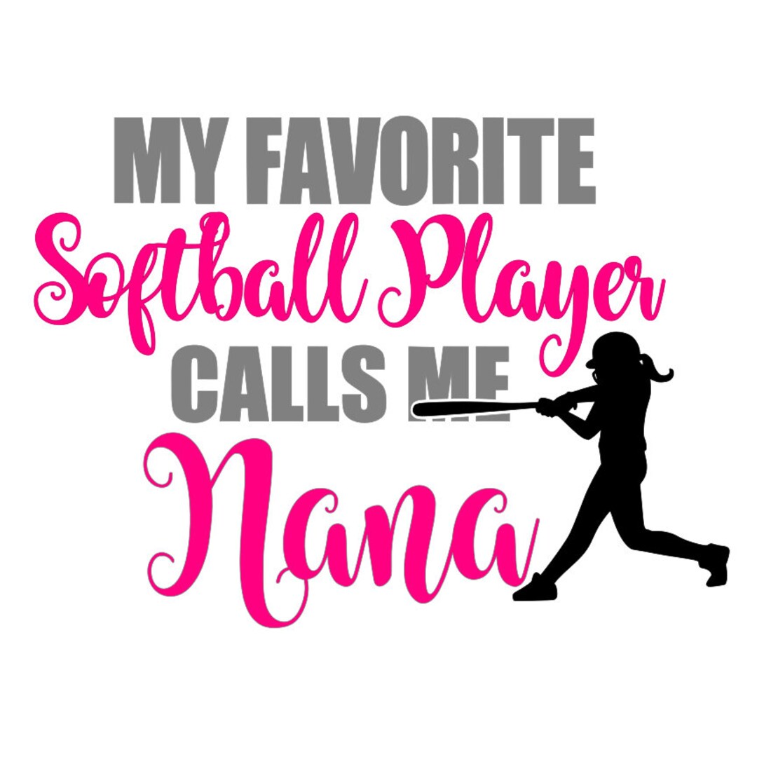 Softball Player Svg - Svg File - Svg Files - Files - Softball Files ...