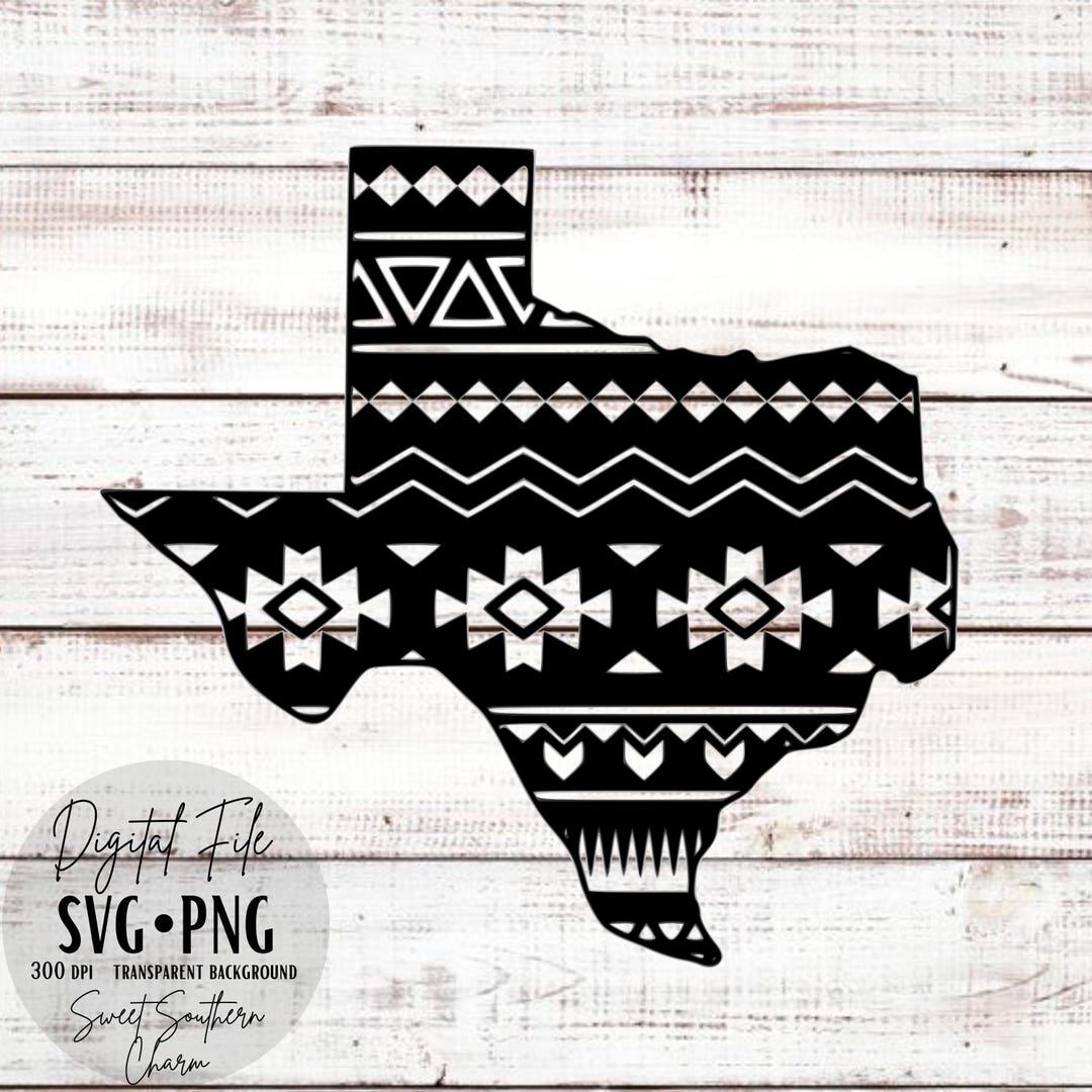 Aztec Texas Svg File - Texas Svg File - Texas Svg Files - Aztec Svg ...