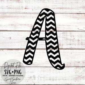 Chevron Alphabet Svg - Chevron Letter Svg - Chevron Svg - Alphabet Svg ...