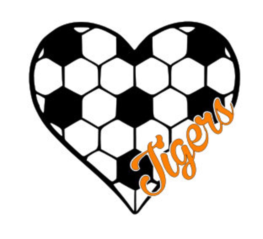 Soccer Ball Heart Svg - Soccer Ball Svg - Soccer Svg - Soccer Heart Svg ...
