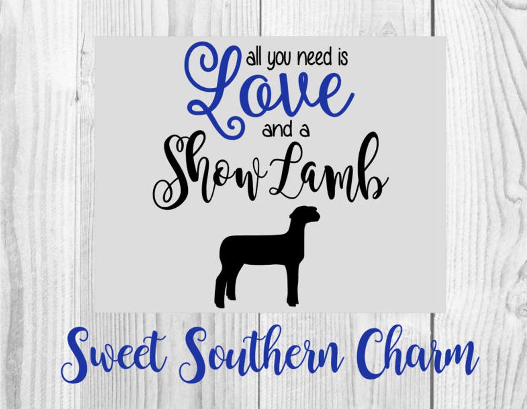 Show Lamb - Svg File - Svg Files - Lamg Svg File - Etsy