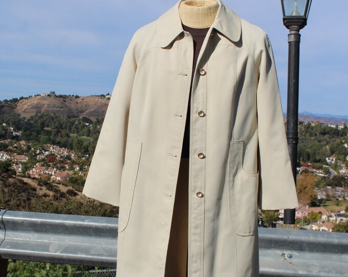 Vintage 60s Beige Womens Trench Coat 13 / 14 (vintage / 60s ...