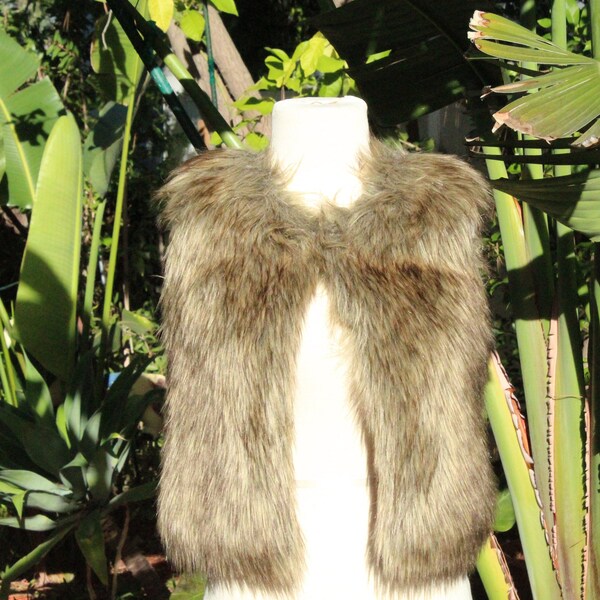 Fur Cropped Vest - Etsy