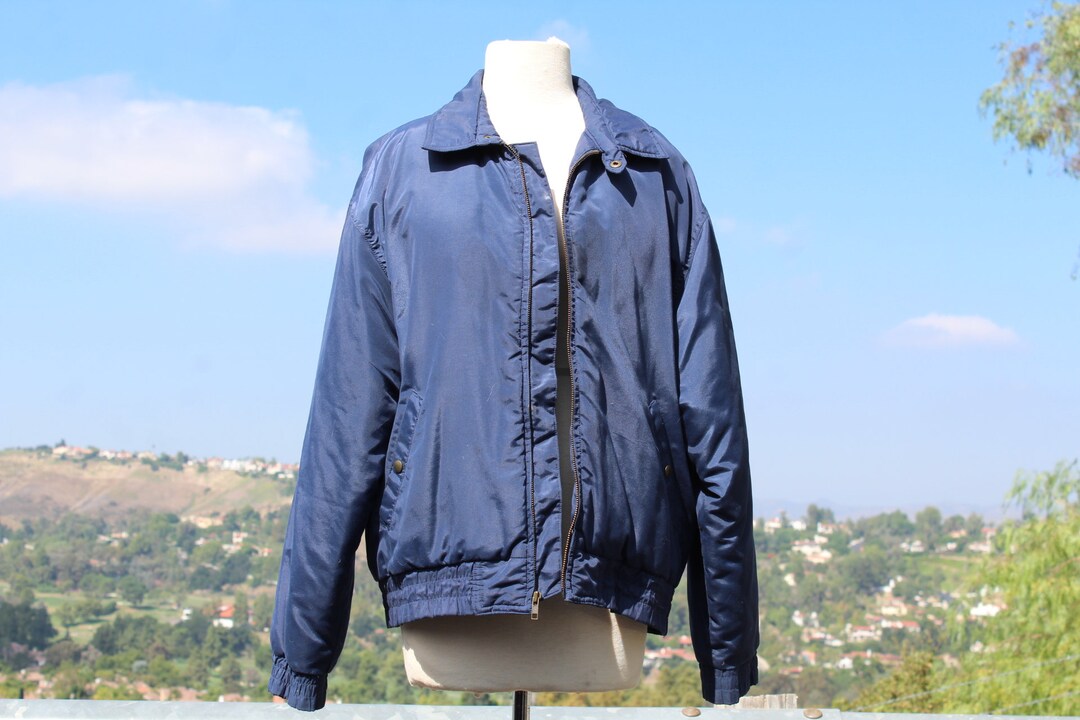 Blue Eddie Bauer Insulated Down Duck Feather Jacket Medium vintage ...