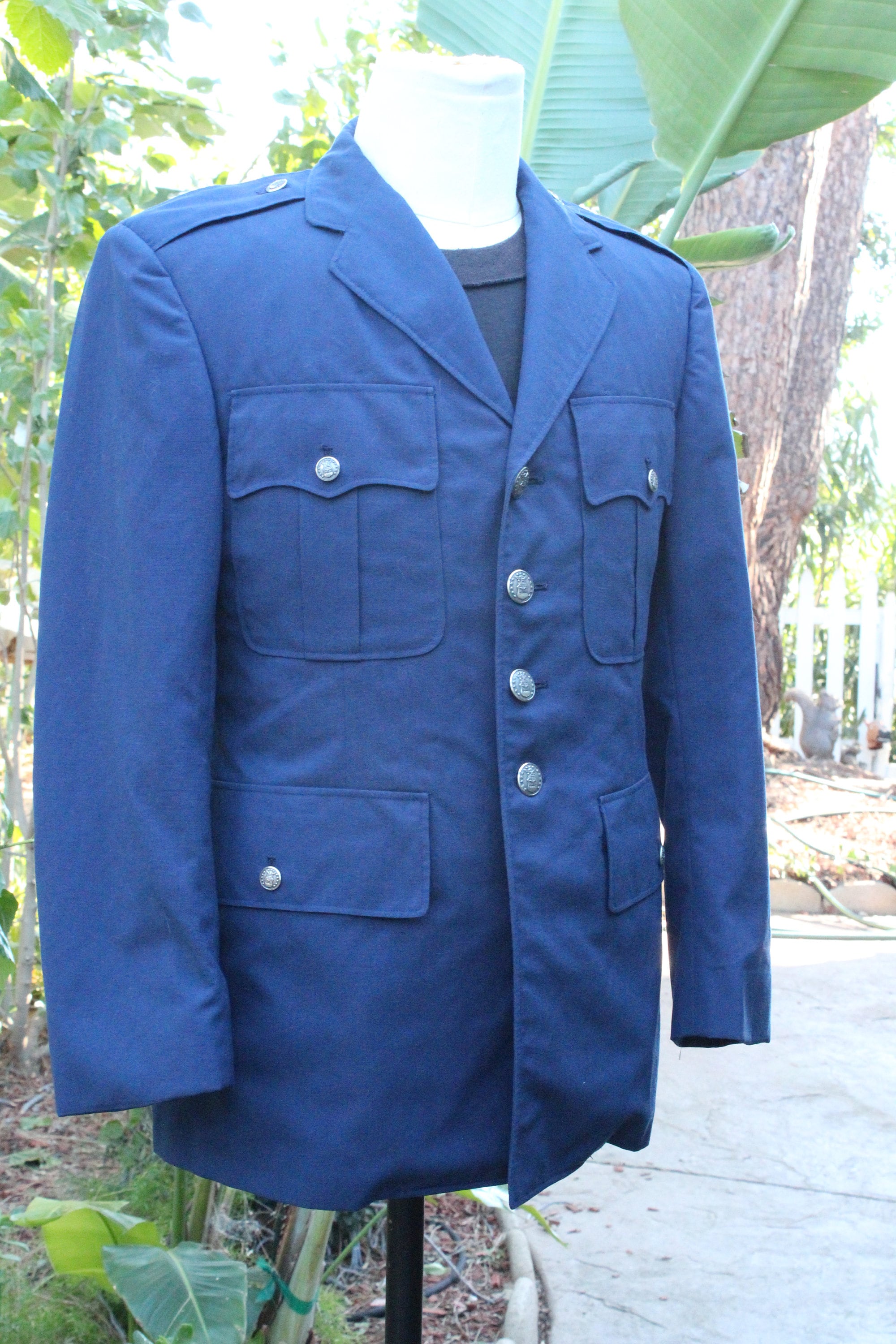 Vintage Blue WW2 US Air Force Officer Jacket (vintage / 40s - 50s ...