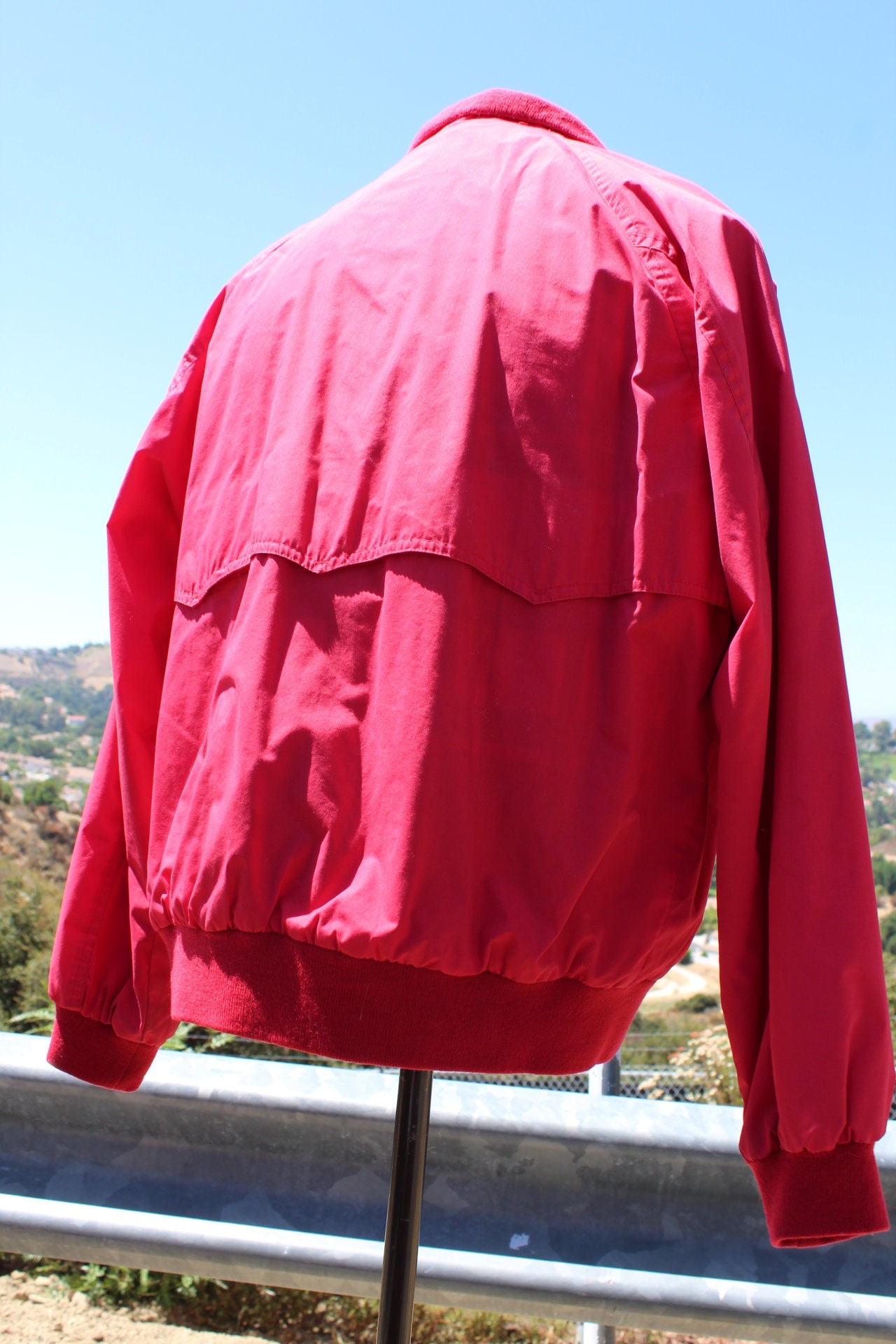 Field and Stream 80s Red Windbreaker W Cotton Lining and Rain Flap ...