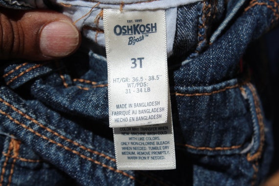 Kid's Oshkosh Overalls Heart Pattern 3T (Vintage / 90… - Gem